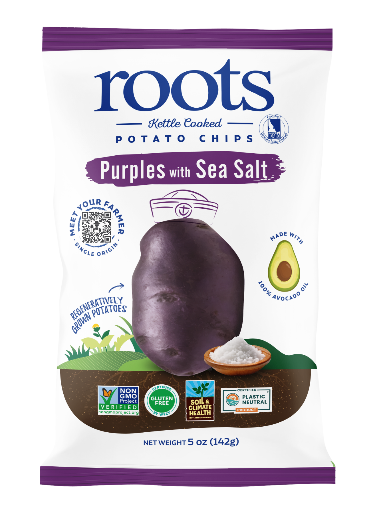 12 ct/5 oz Bags – Roots Potato Chips